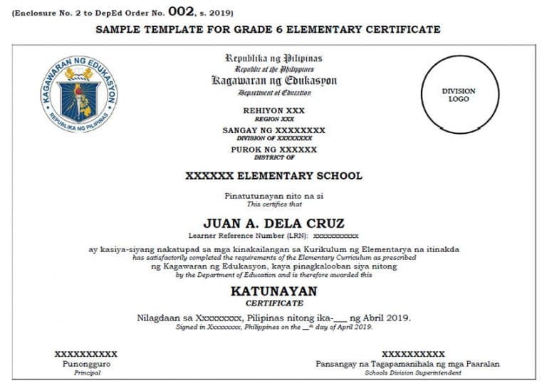 Graduation Ceremony for Grade 6 Completers in School Year 2018-2019 ...