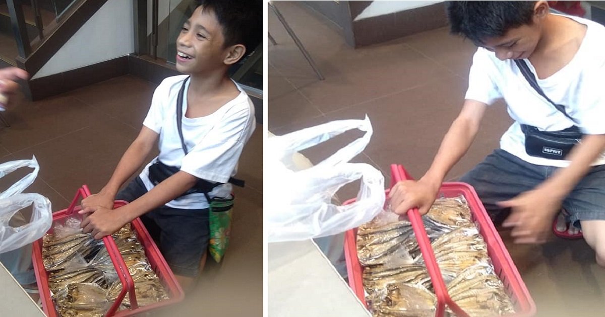 Hardworking Kid Earns Admiration for Selling Dried Fish to Support Self ...