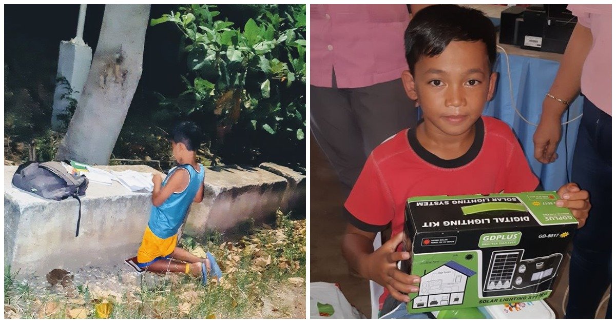 Student Goes Viral as He Studies Under the Light of a Street Lamp ...