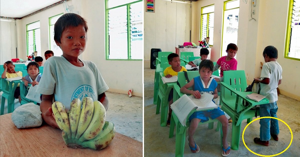 He Can’t Buy Slippers, But This Student Brings Bananas to Teacher as ...